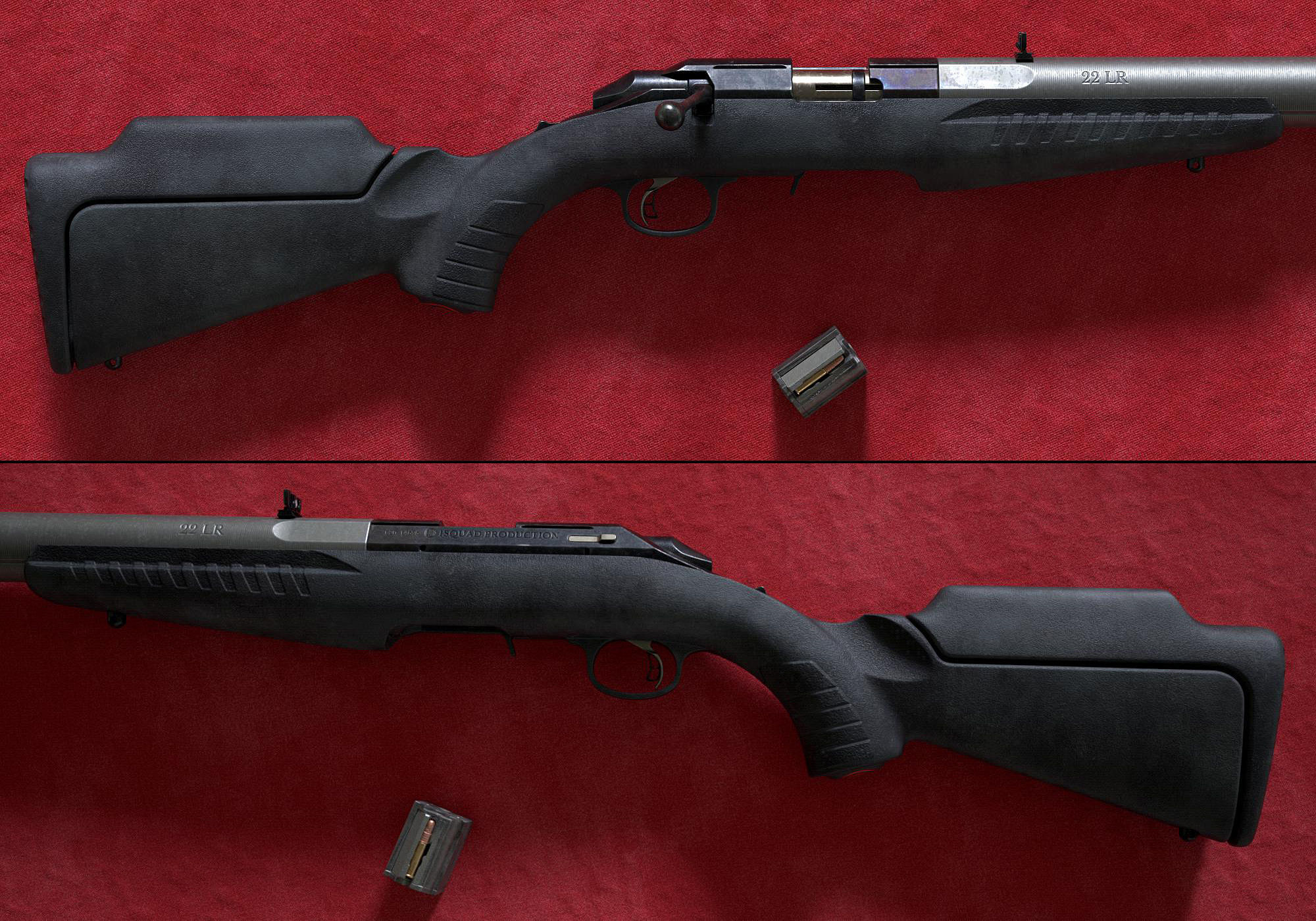 weapon PBR High Poly Rifle 3D model | CGTrader