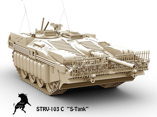 STRV-103 C Winter Scheme 3D Model MAX OBJ - CGTrader.com