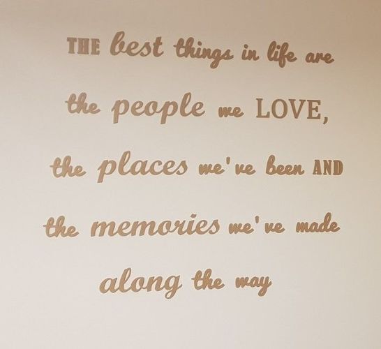 Decoration Wall Sentence 3D model 3D printable | CGTrader