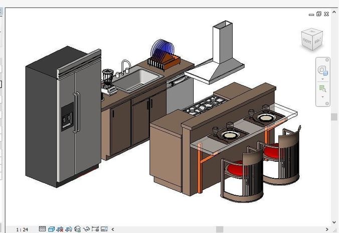 compact kitchen 3D model | CGTrader