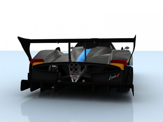 Pagani Zonda R 3D model animated rigged | CGTrader