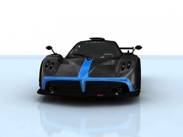 Pagani Zonda R 3D model animated rigged | CGTrader