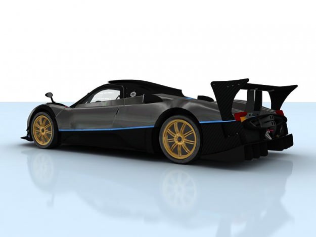 Pagani Zonda R 3D model animated rigged | CGTrader