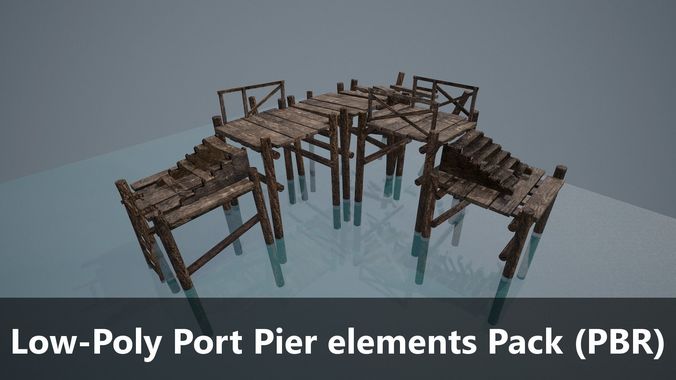 3D model Pier Pack VR / AR / low-poly | CGTrader