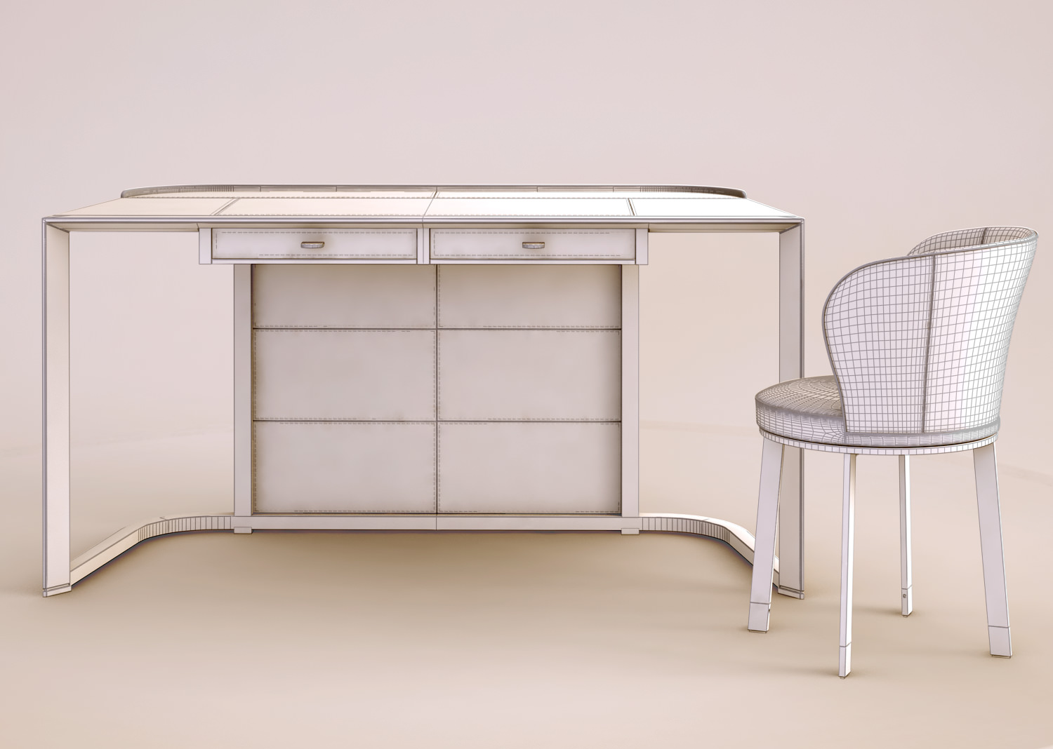 Giorgetti Ion desk 3D model | CGTrader