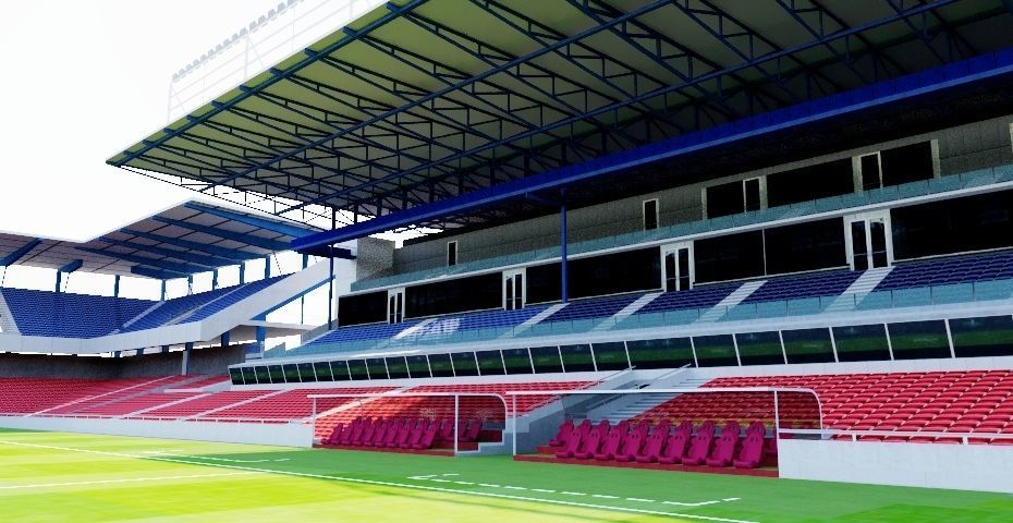 3D model Generali Arena - Letna Stadium - Prague VR / AR / low-poly ...
