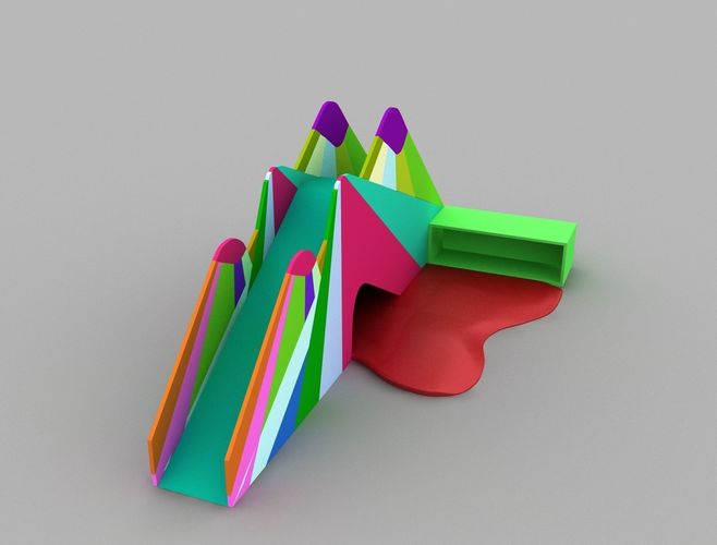 Kids Slide 3D model 3D model | CGTrader