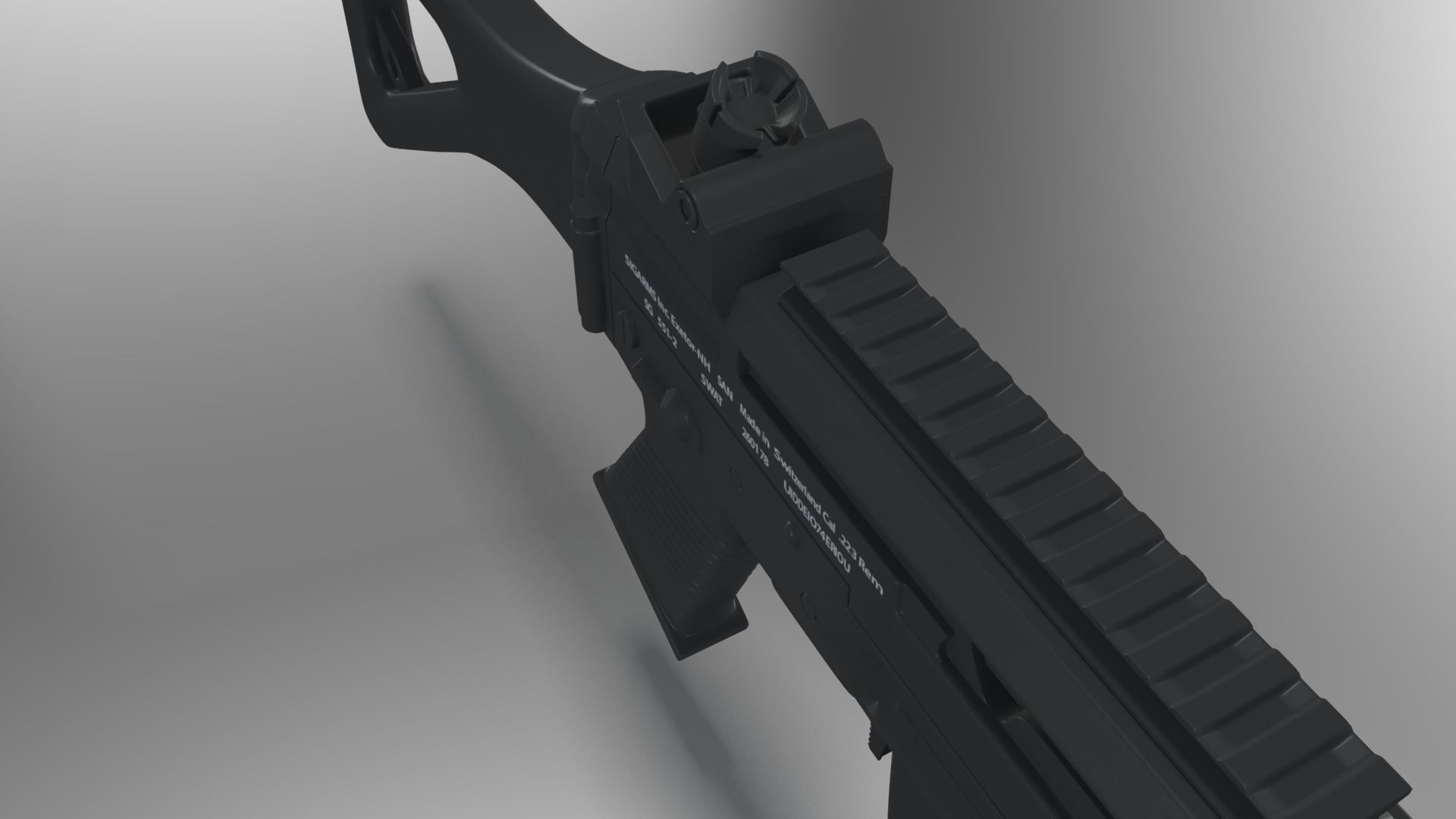 AEG AIRSOFT ASSAULT RIFLE 3D model | CGTrader