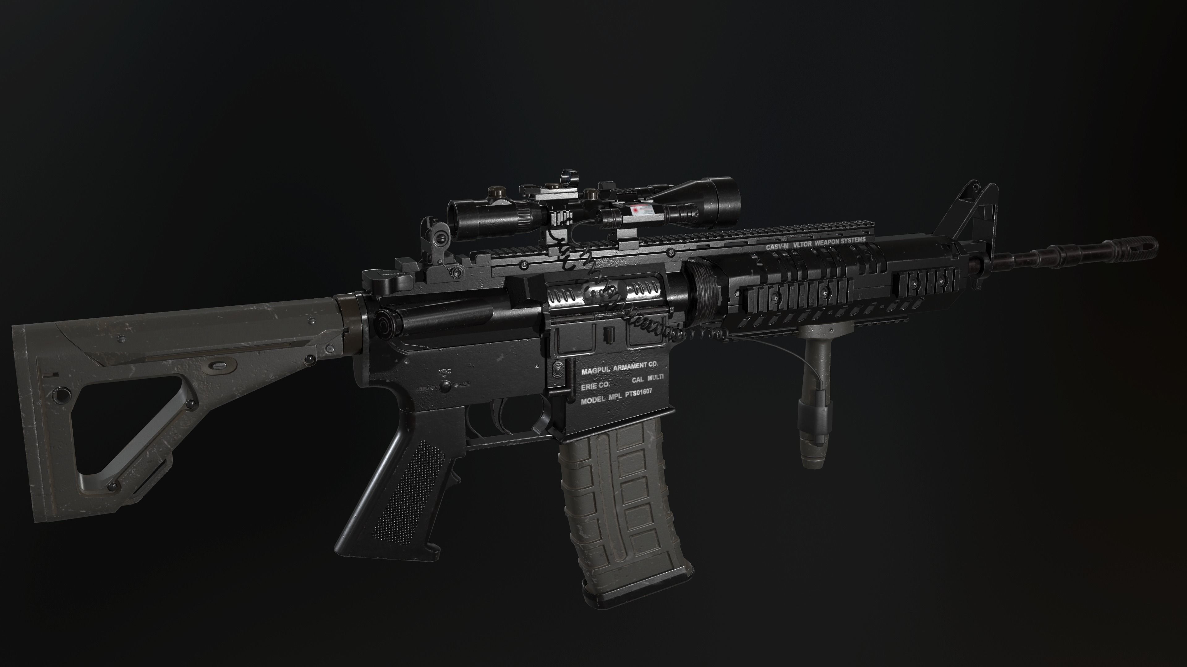 m4a4 Carbine 3D asset | CGTrader