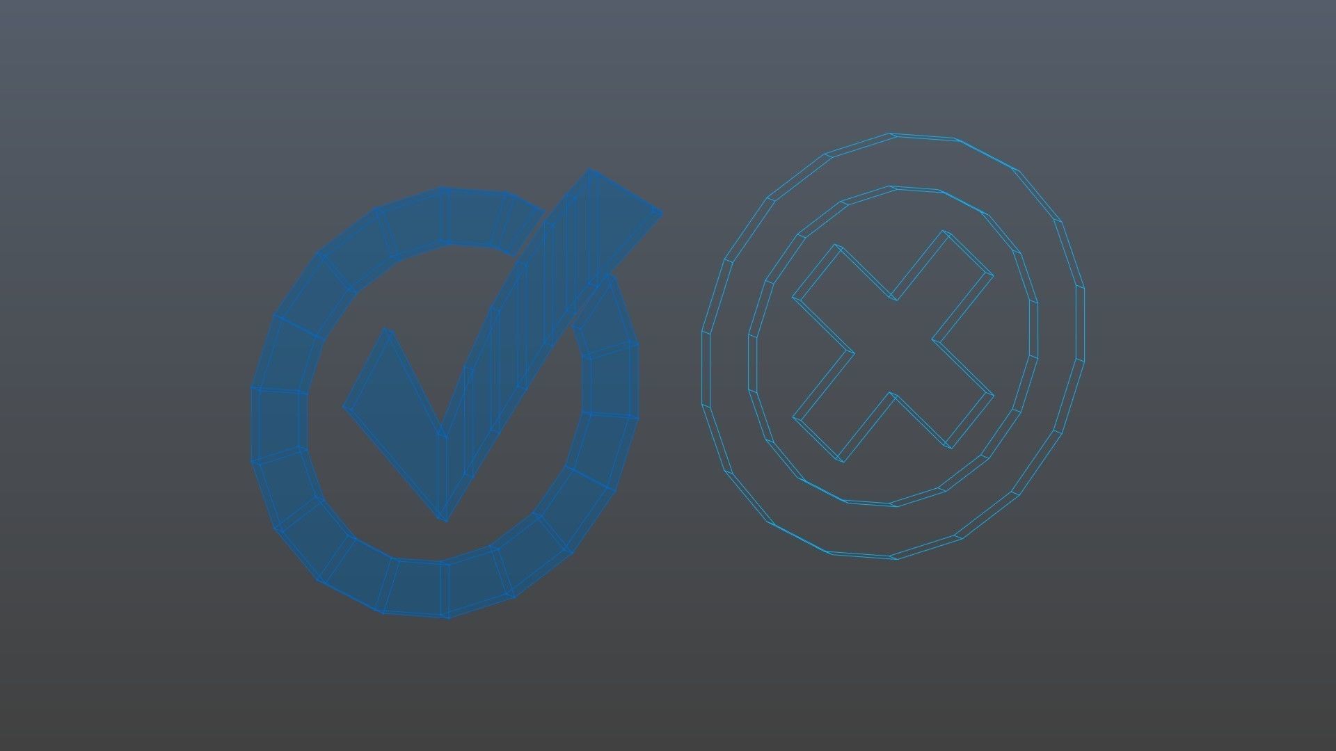 3D model Low poly check mark 3 VR / AR / low-poly | CGTrader