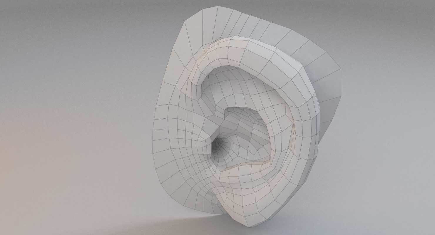 3D model Human Ear VR / AR / low-poly | CGTrader