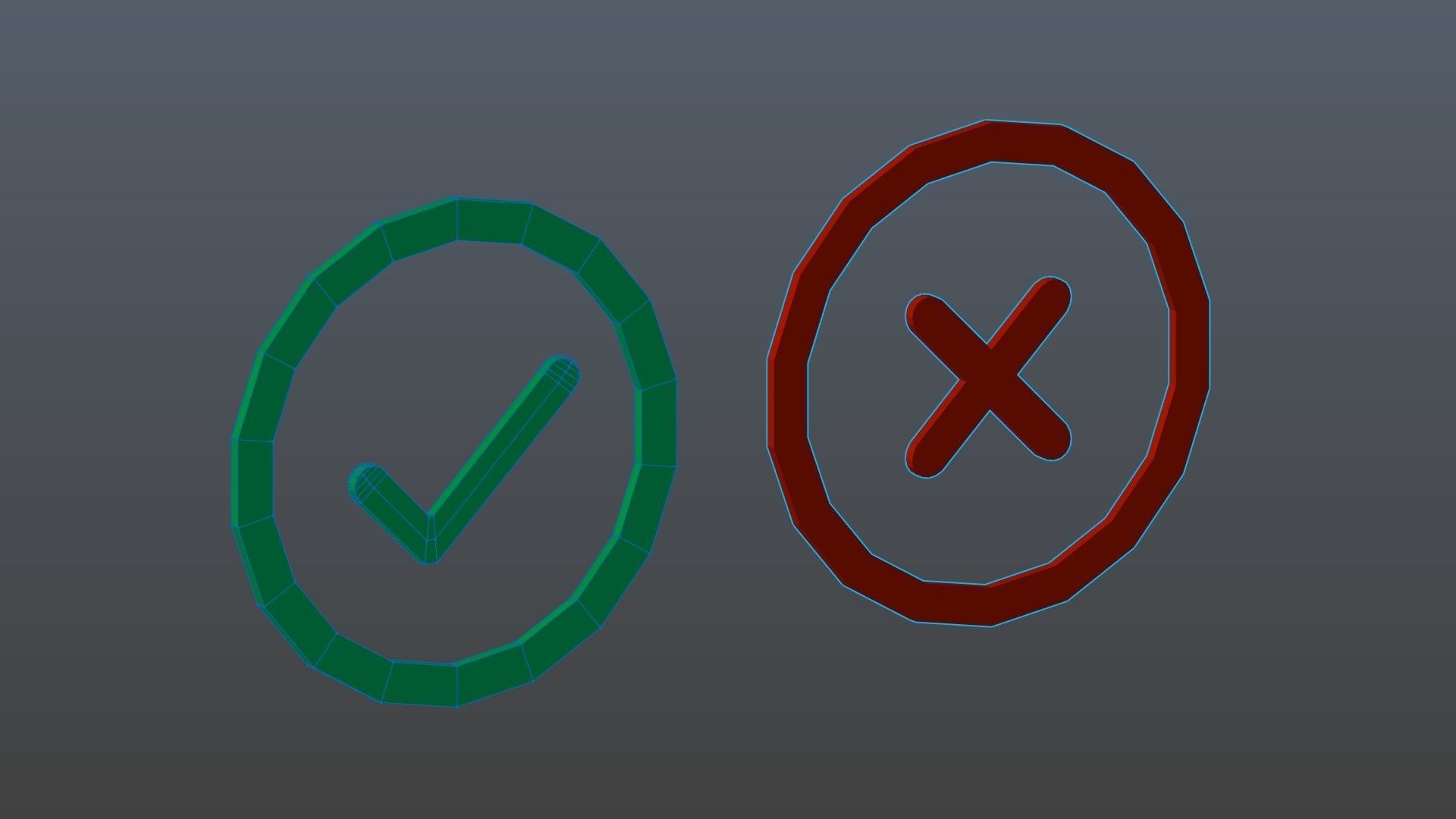 3D model Low poly Check mark 4 VR / AR / low-poly | CGTrader