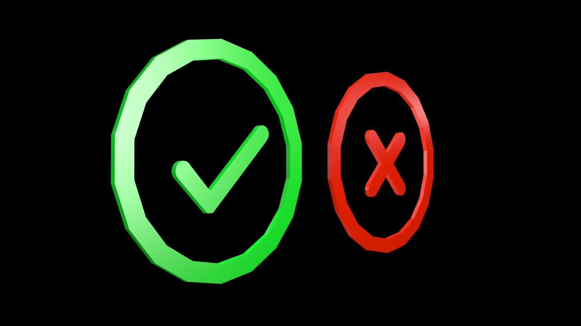 3D model Low poly Check mark 4 VR / AR / low-poly | CGTrader