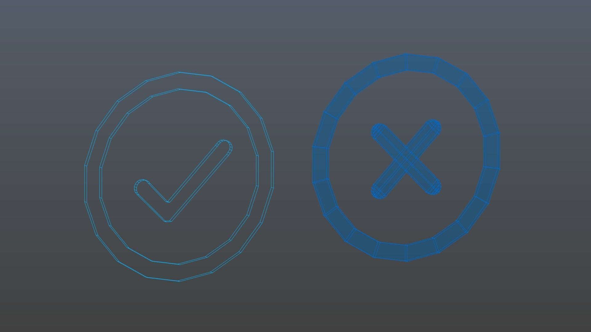 3D model Low poly Check mark 4 VR / AR / low-poly | CGTrader