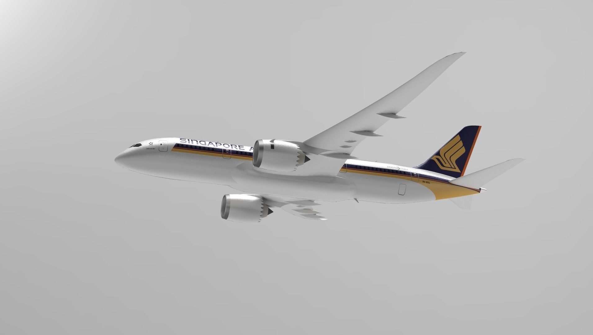 Boeing 787 Dreamliner free 3D model animated | CGTrader