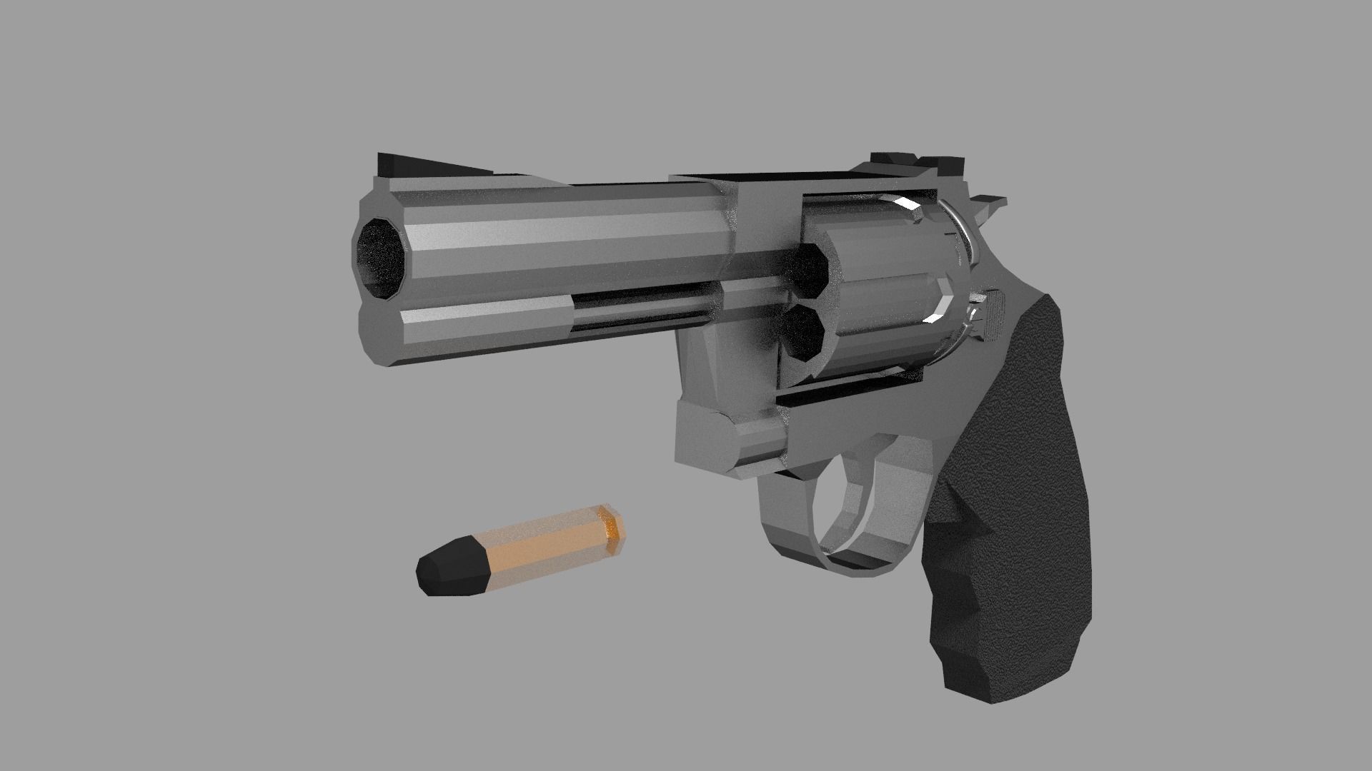 Revolver free VR / AR / low-poly 3D model | CGTrader