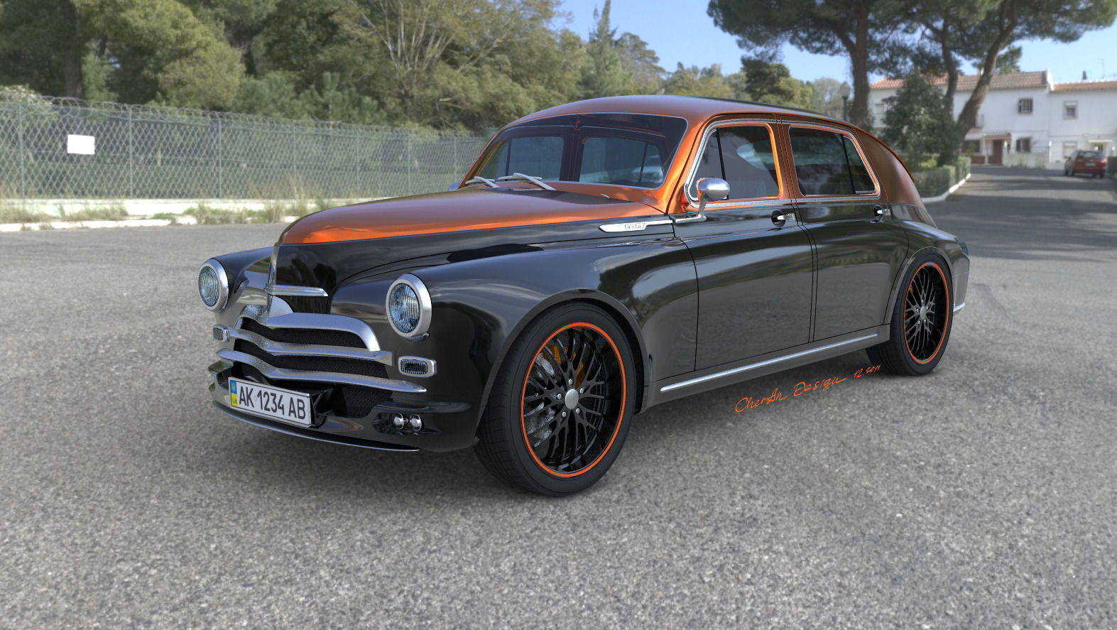 Pobeda Victory GAZ M20 remake free 3D model | CGTrader