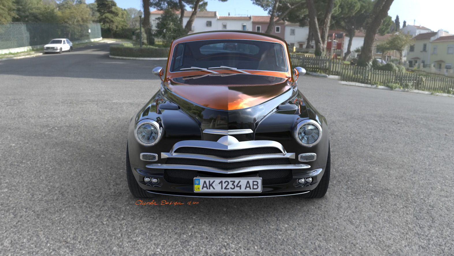 Pobeda Victory GAZ M20 remake free 3D model | CGTrader