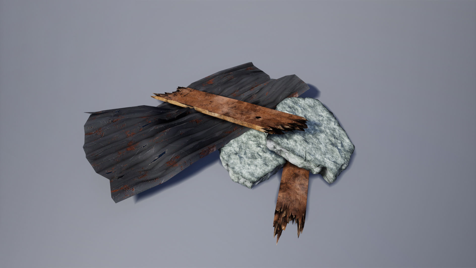 3D model Debris Pack - Salvage Props VR / AR / low-poly | CGTrader