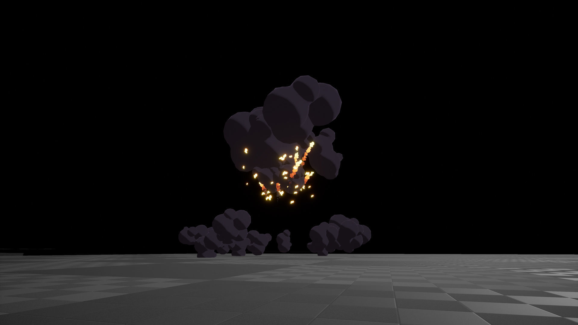 3D model Cartoony Impact - Stylized Particle Simulation VR / AR / low ...