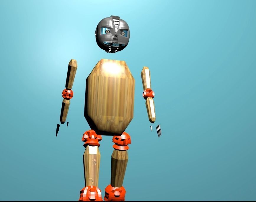 3D model techno bot VR / AR / low-poly animated | CGTrader