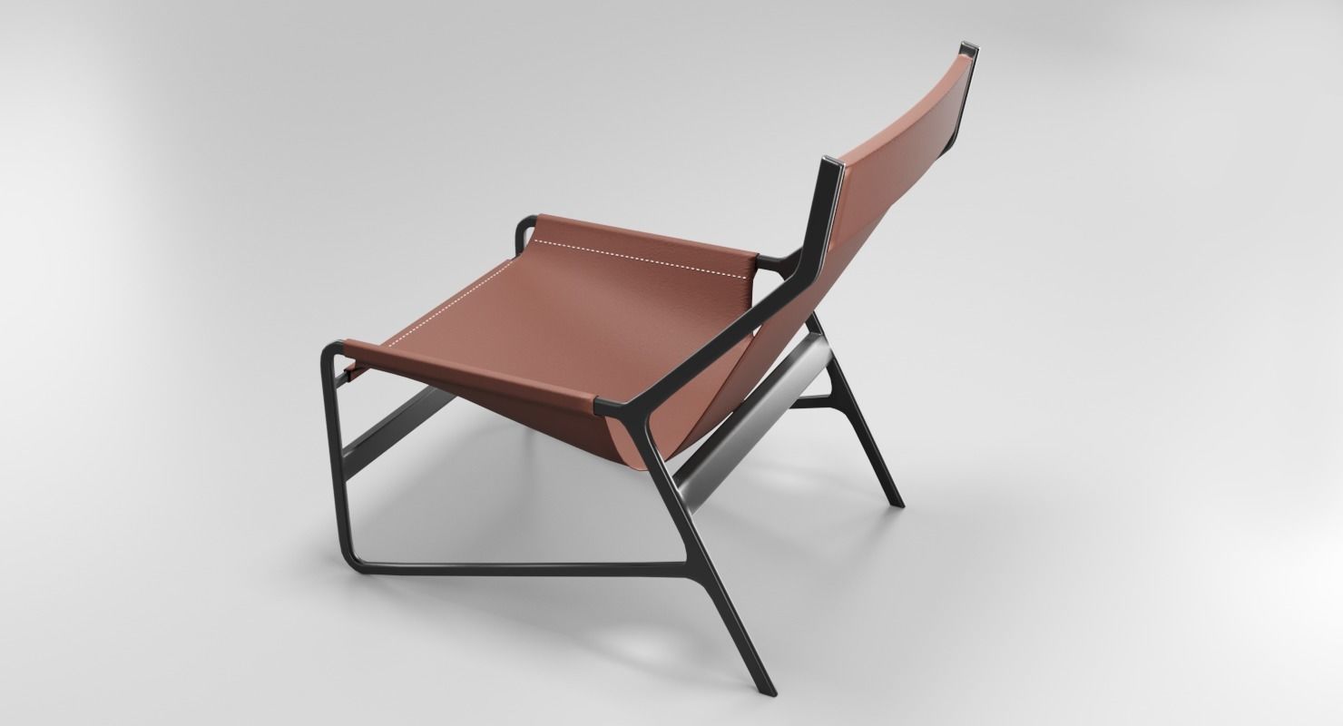 3D model Frame Chair Leather Seat VR / AR / low-poly | CGTrader