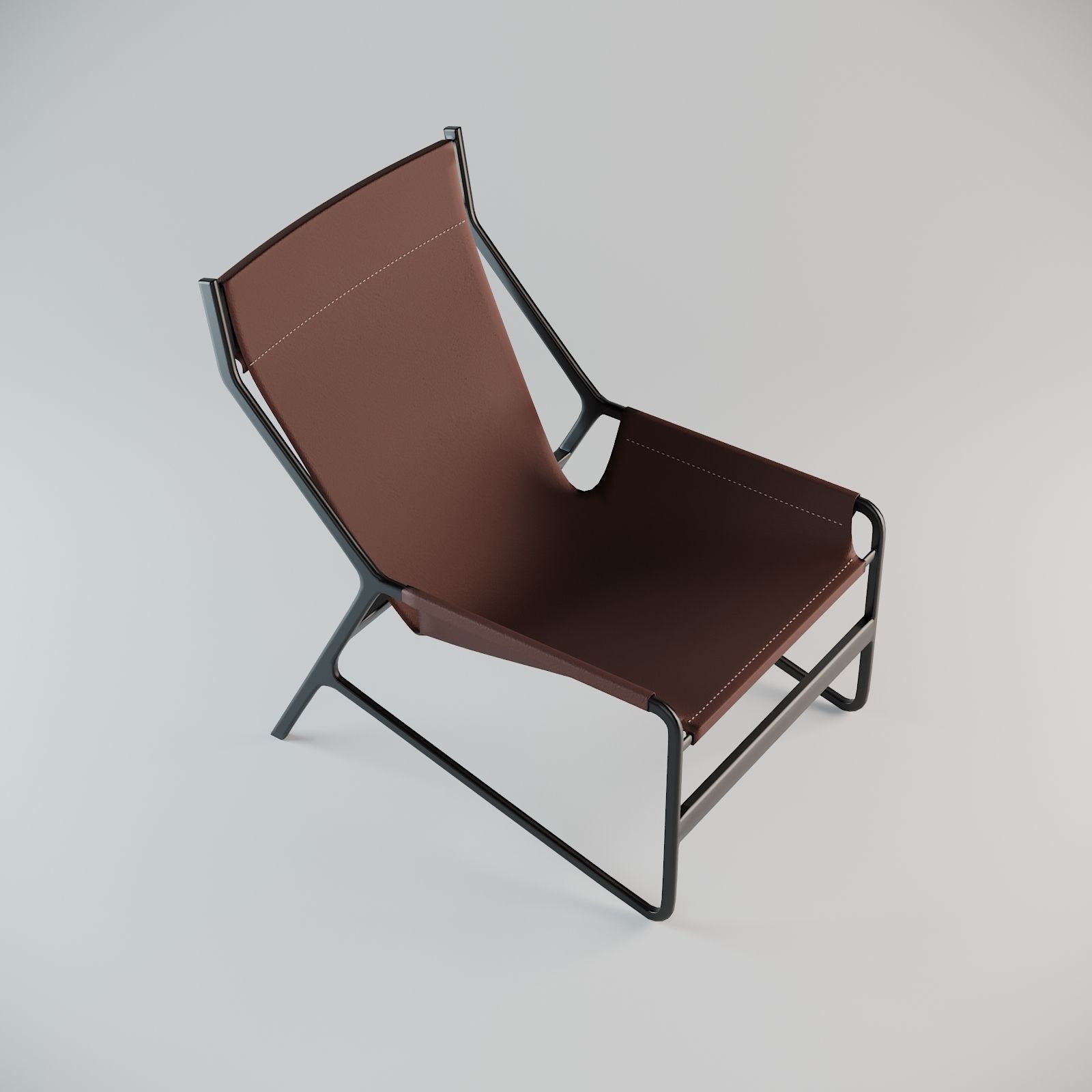 3D model Frame Chair Leather Seat VR / AR / low-poly | CGTrader