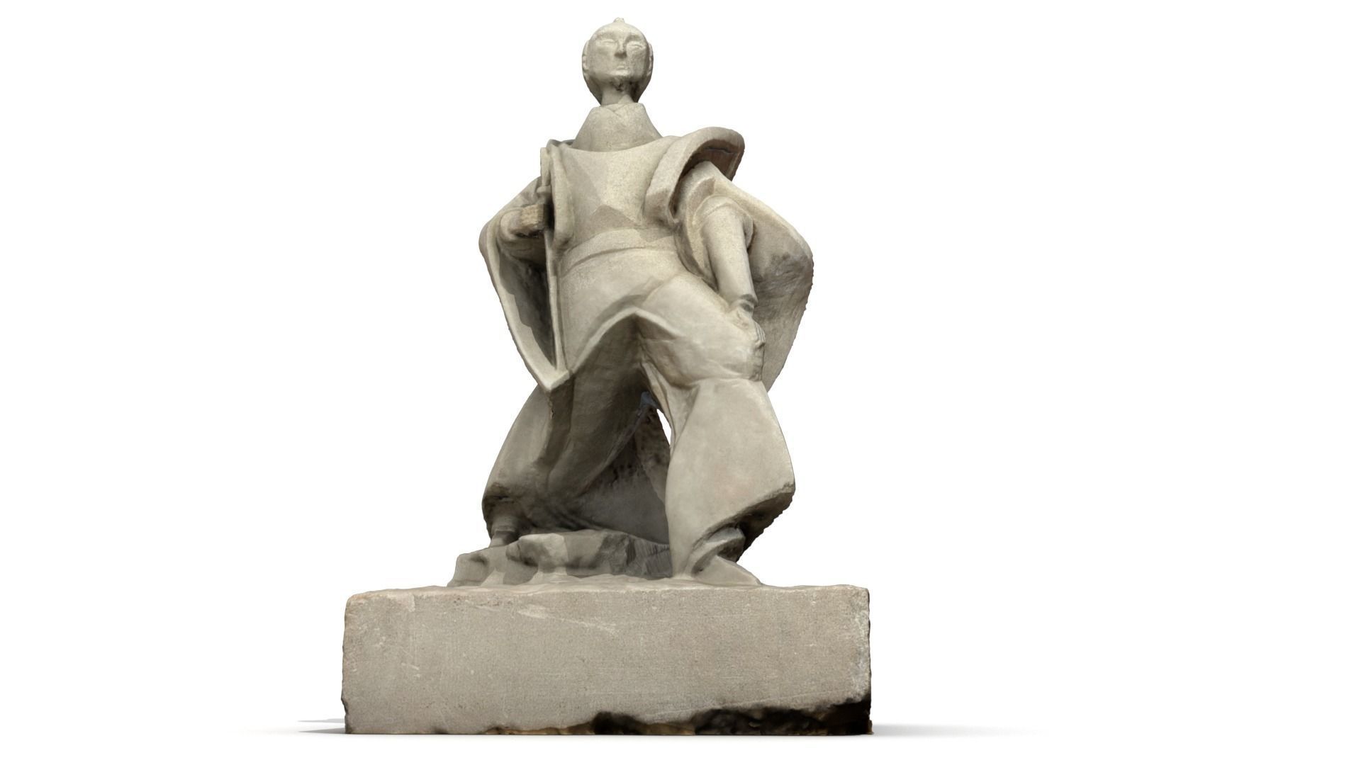 Stone Samurai Statue 3D Scan 3D model | CGTrader