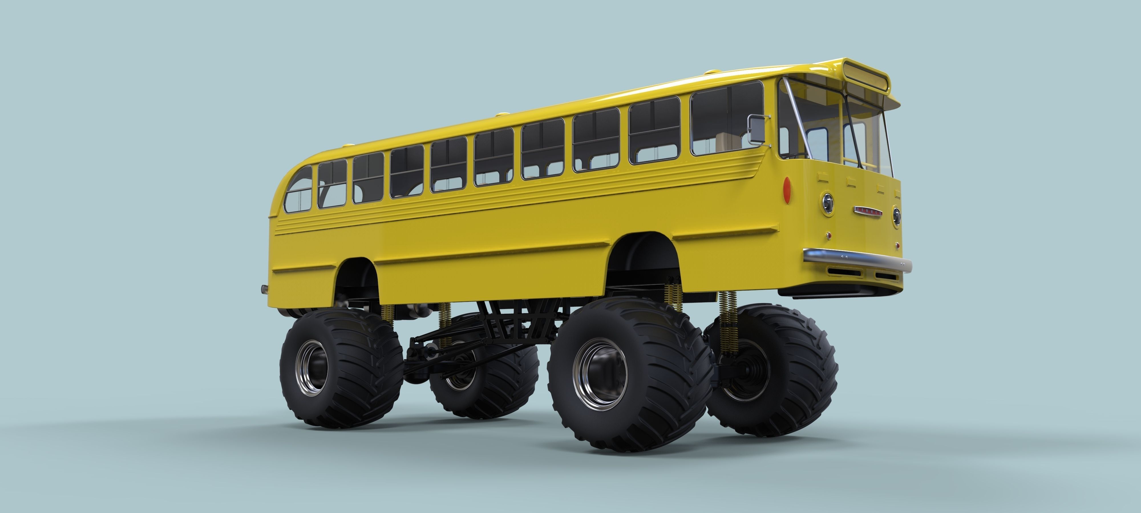 Monster Bus 3D model | CGTrader