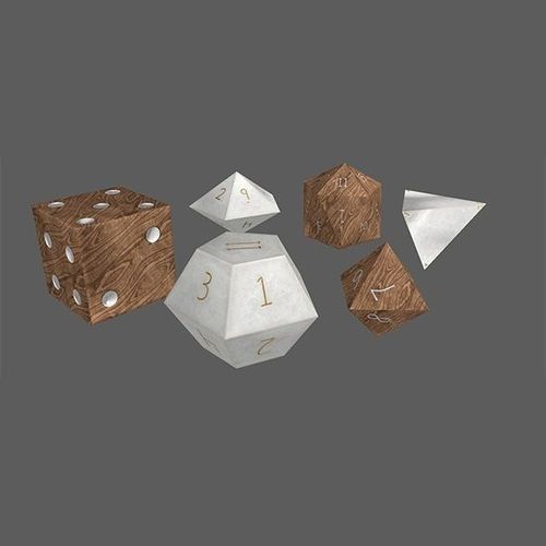 3D model Custom Dice Set VR / AR / low-poly | CGTrader