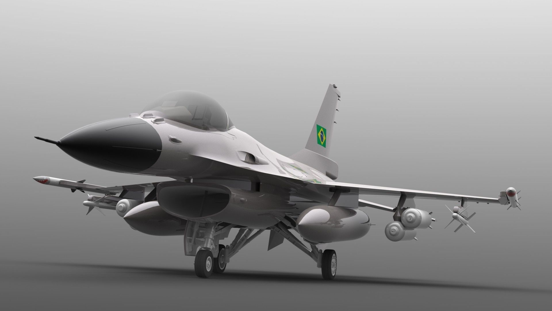 F-16 Fighting Falcon 3D model animated | CGTrader