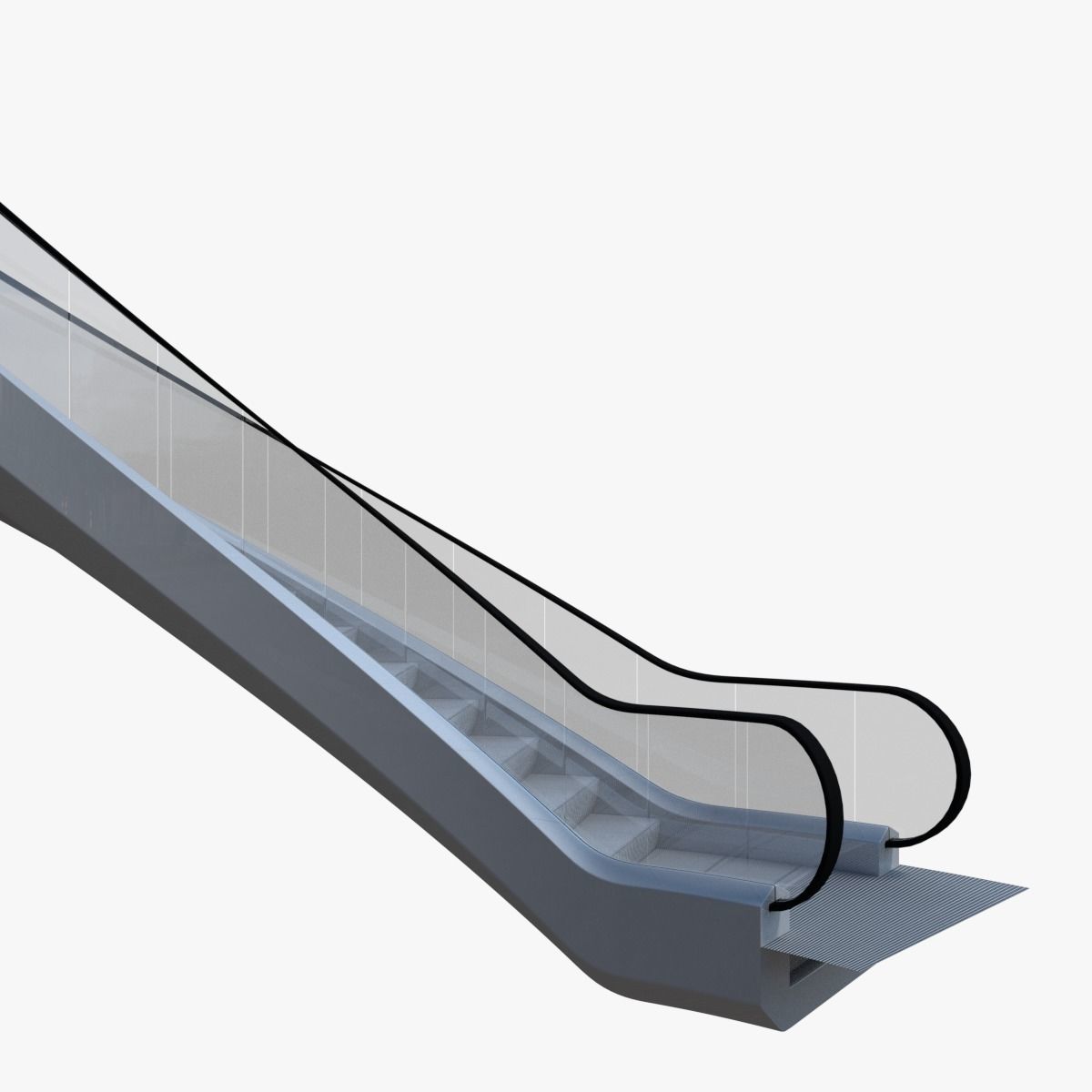 Spiralator - curved escalator 3D model | CGTrader