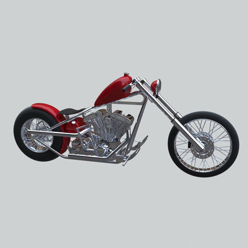 Chopper Bike free 3D model | CGTrader