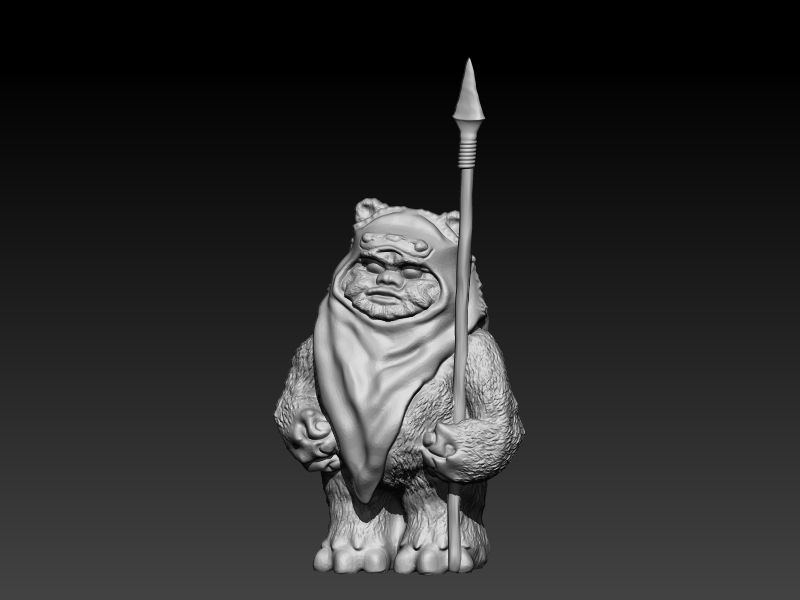 Ewok remixed free 3D model 3D printable | CGTrader