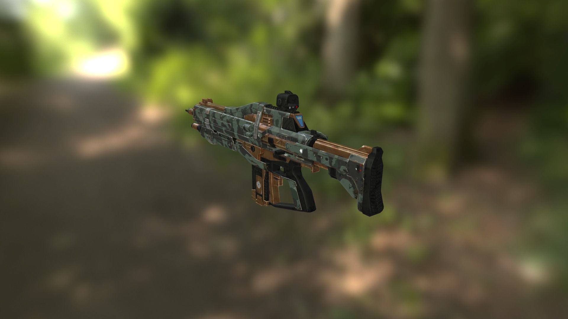 3D model Assault Rifle VR / AR / low-poly | CGTrader