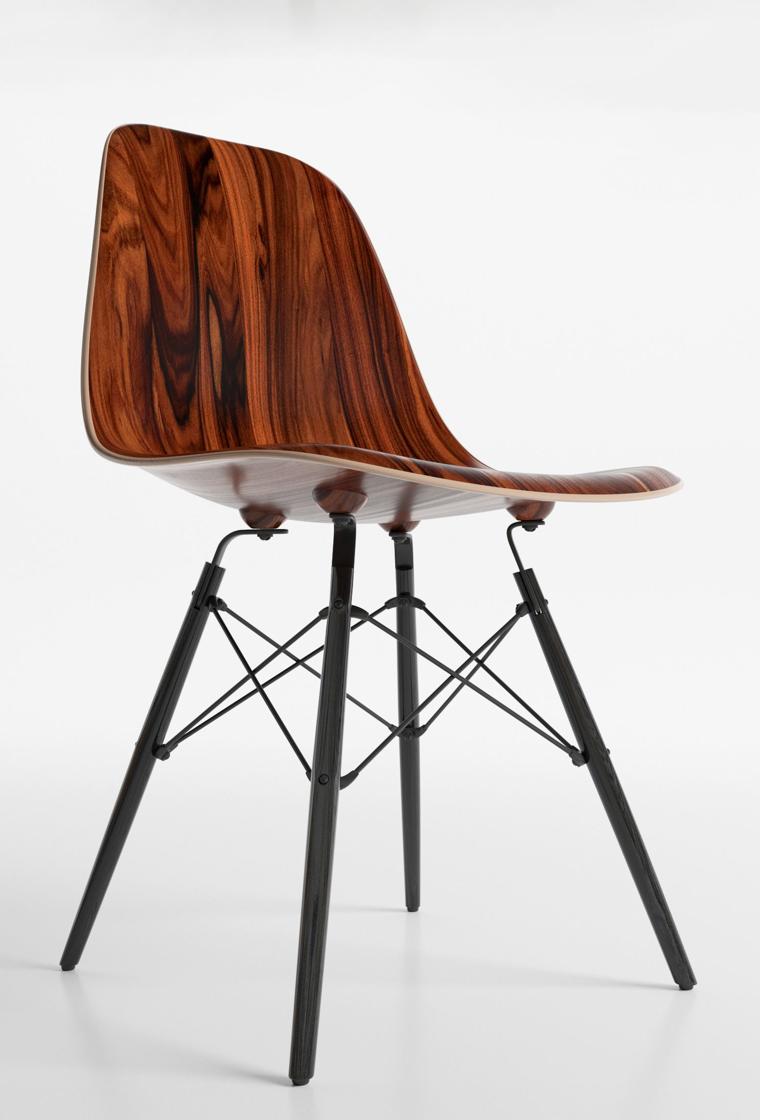 Chair Eames DSW wood 3D model | CGTrader