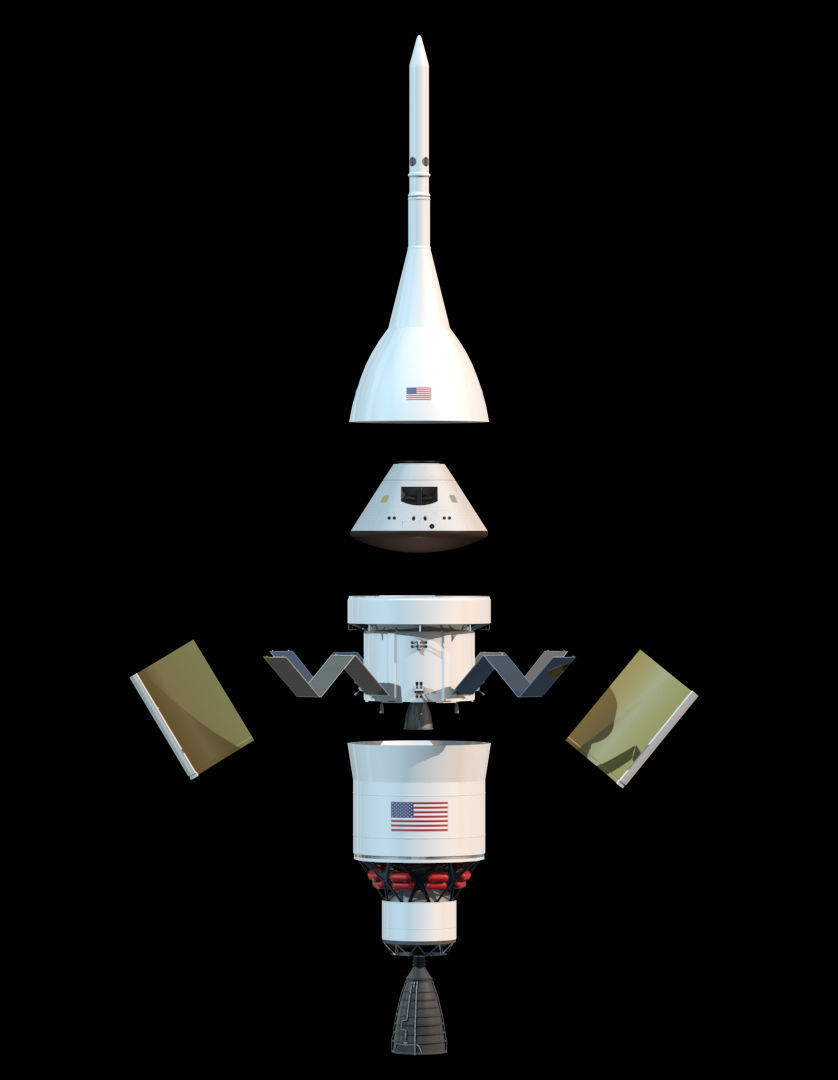 NASA SLS Space Launch System 3D model | CGTrader