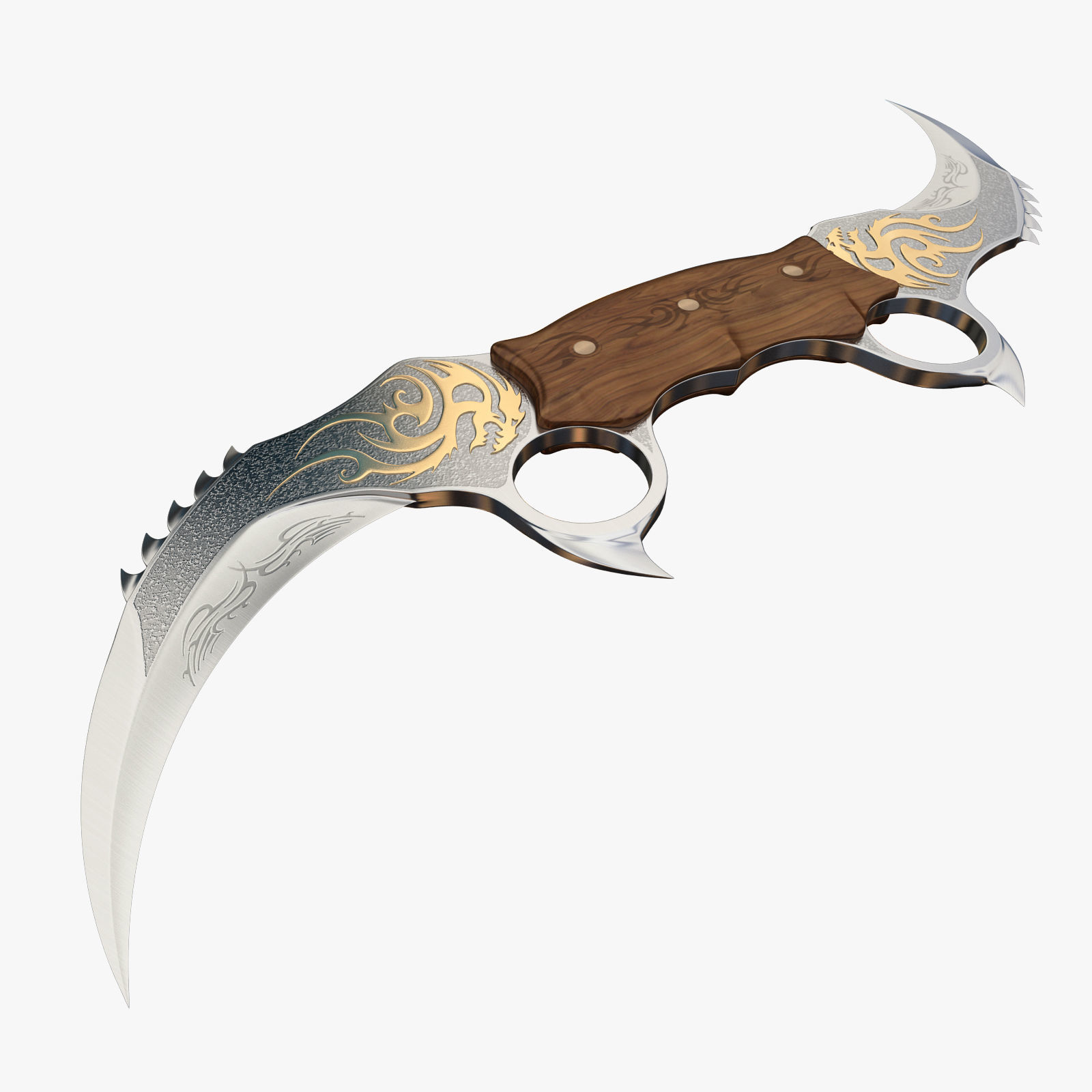 3D model Karambit double-dual blade | CGTrader