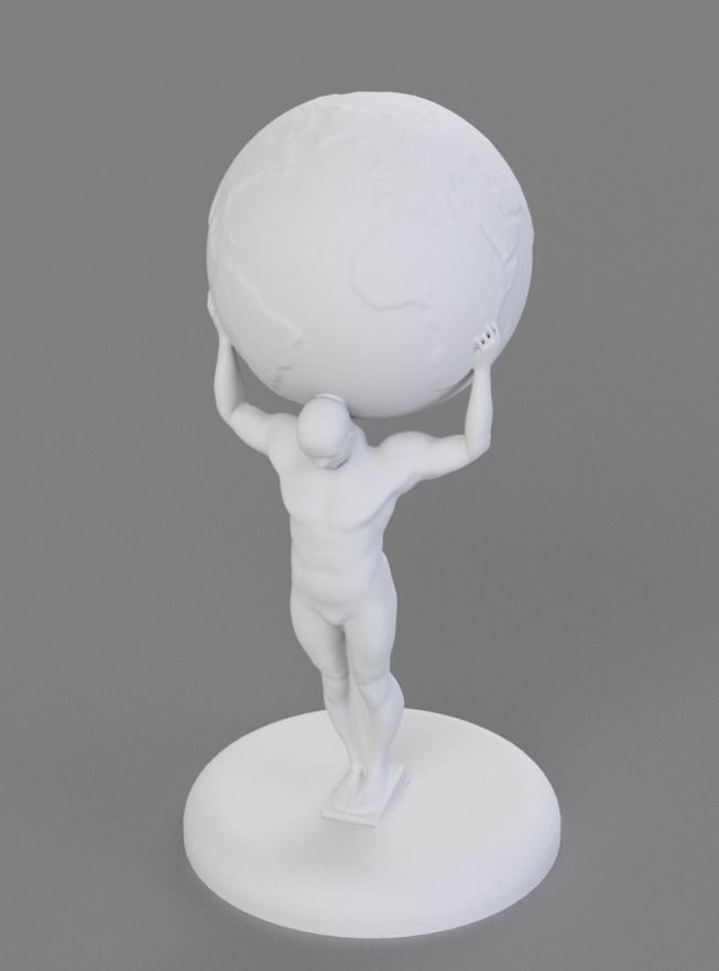 The Titan Atlas 3D model 3D printable | CGTrader