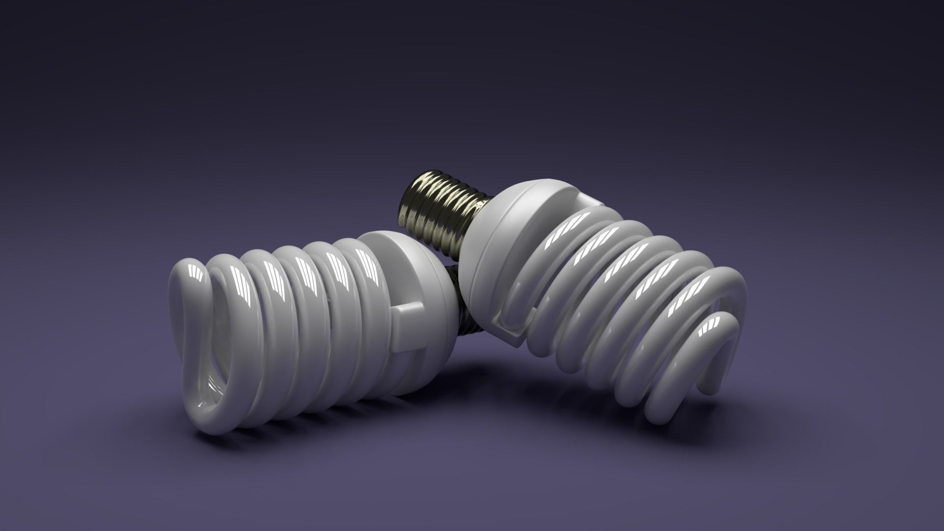 lamp bulb spiral helix light 3D model | CGTrader