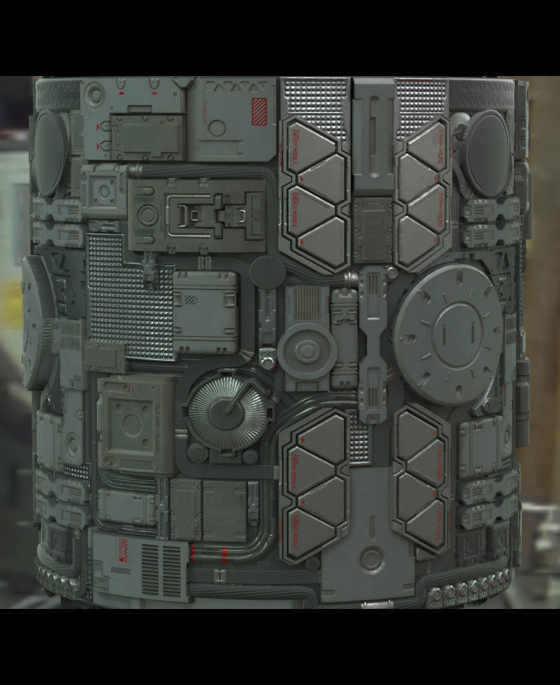 Scifi Techplate Texture Set Texture | CGTrader