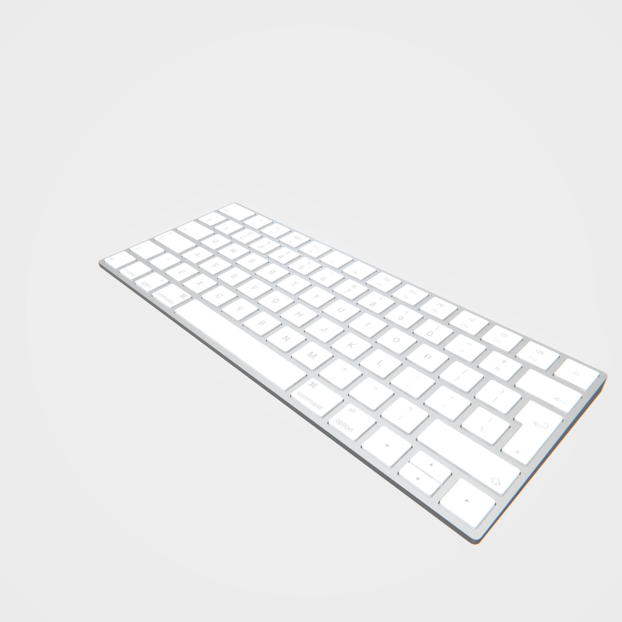 Highly detailed Apple Keyboard PBR 3D model | CGTrader