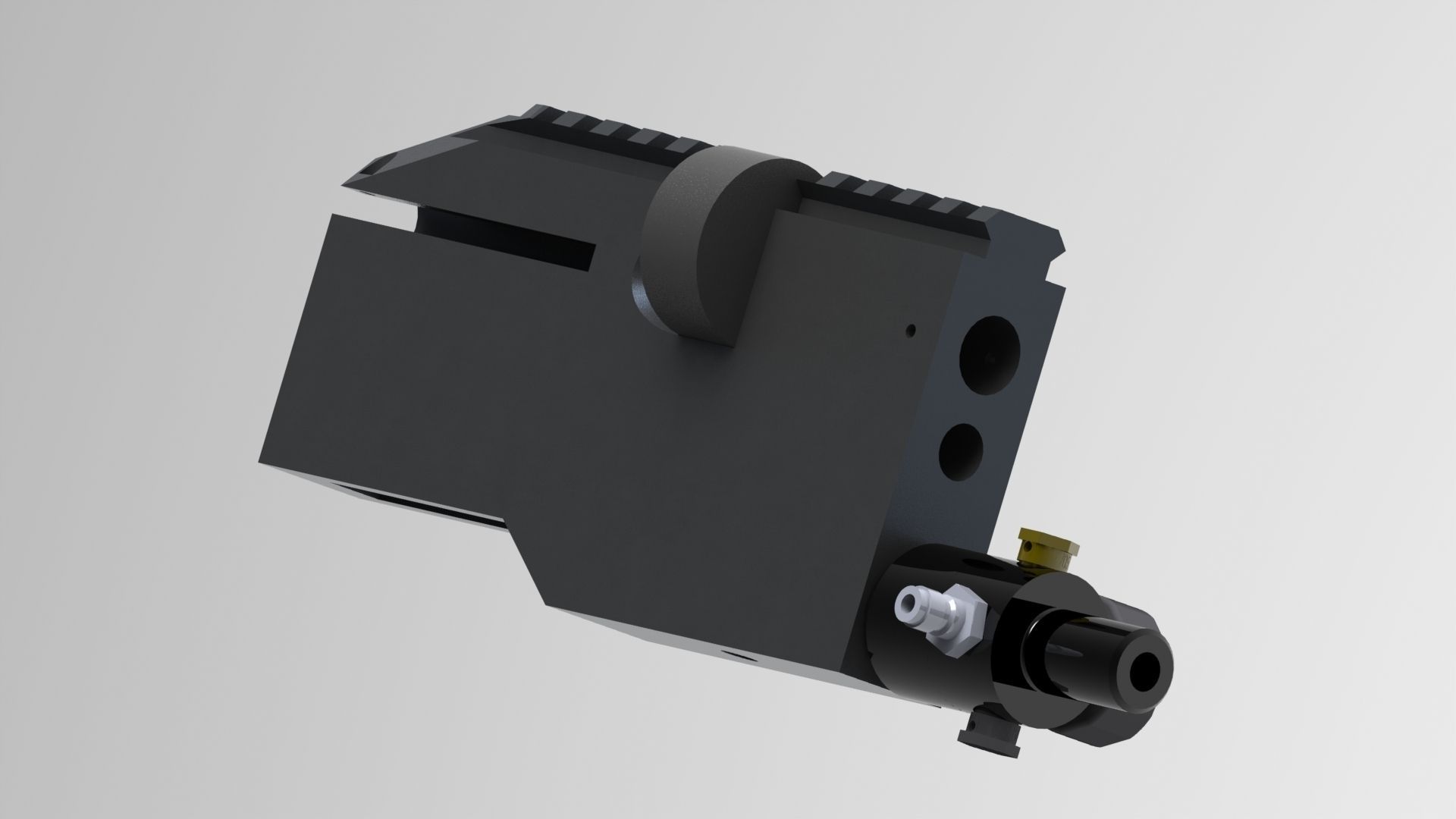 Dawson air rifle receiver free 3D model | CGTrader