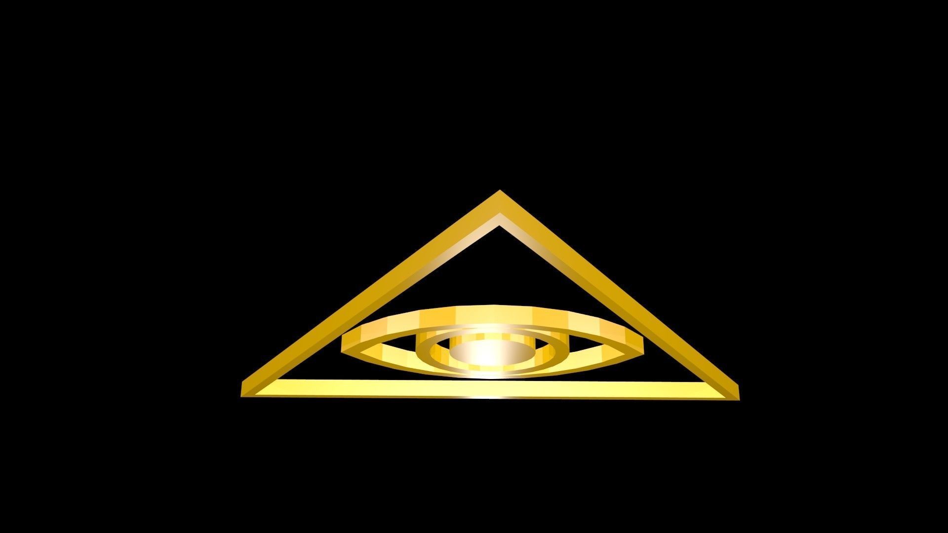 3D model Low poly Eye in Triangle VR / AR / low-poly | CGTrader