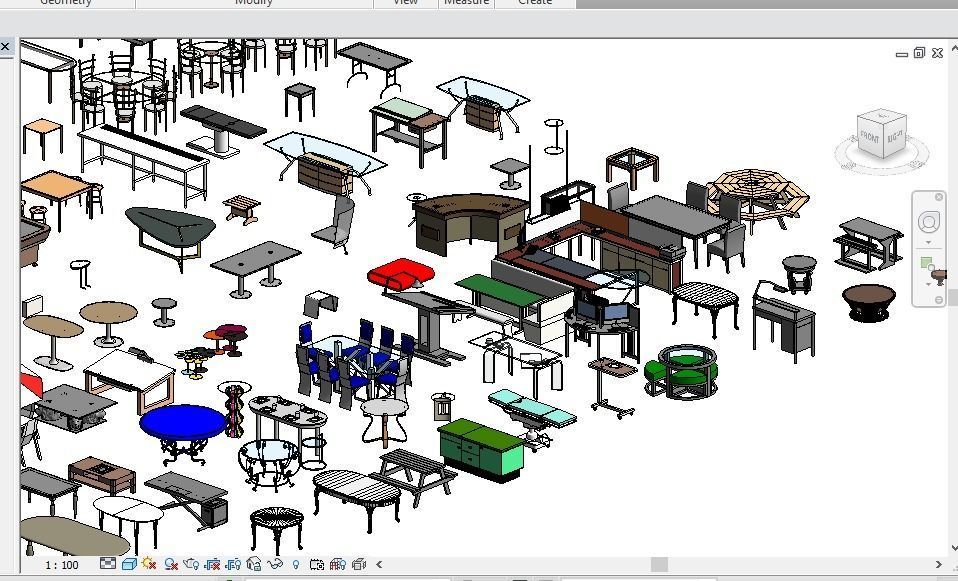 239 Models Tables Revit 2015 3D model | CGTrader