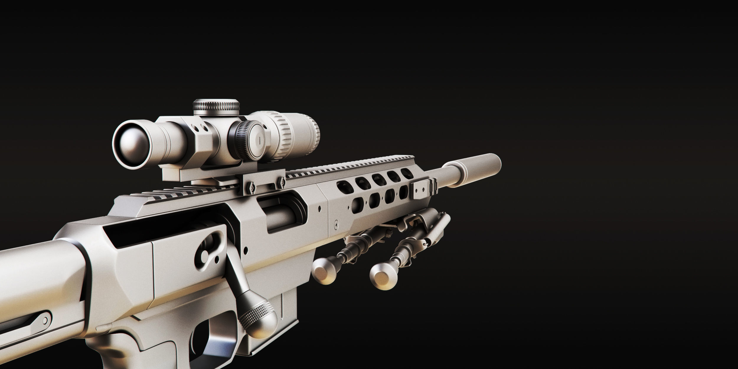 Tac 21 Sniper Rifle 3D model | CGTrader