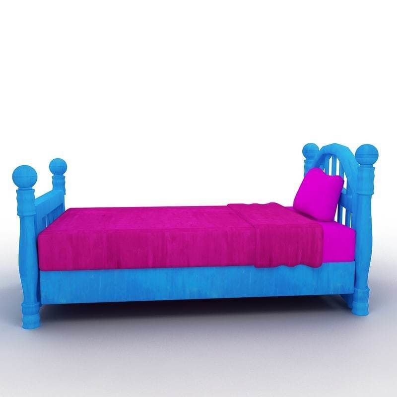 Cartoon Bed 3D model | CGTrader