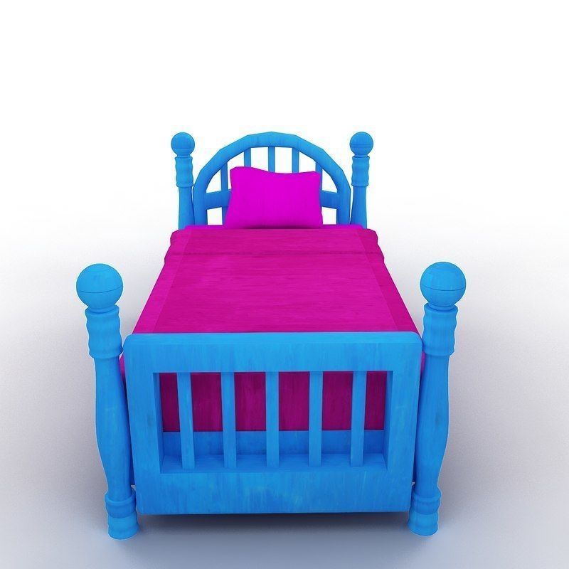 Cartoon Bed 3D model | CGTrader