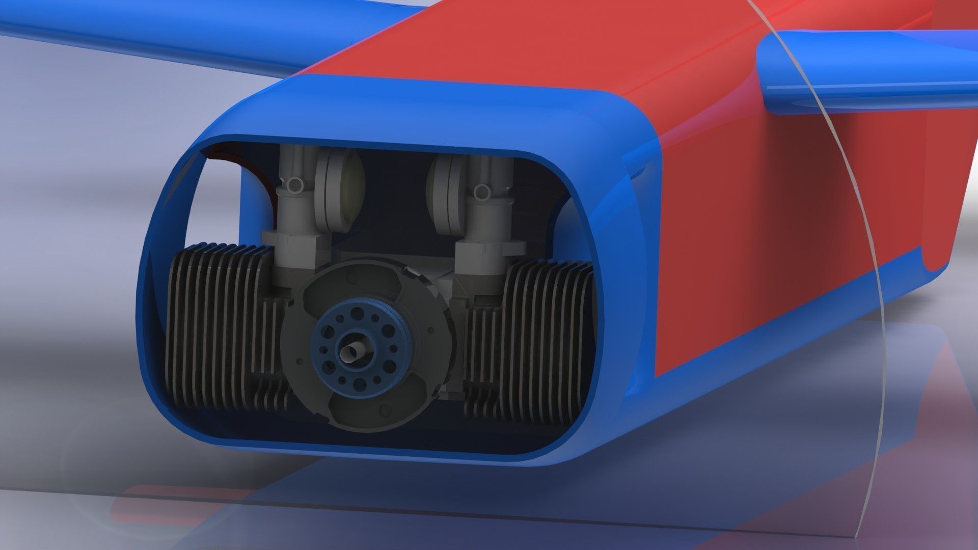 Limbach L 275E - 15 kW 20hp air cooled 2-cylinder engine free 3D model ...