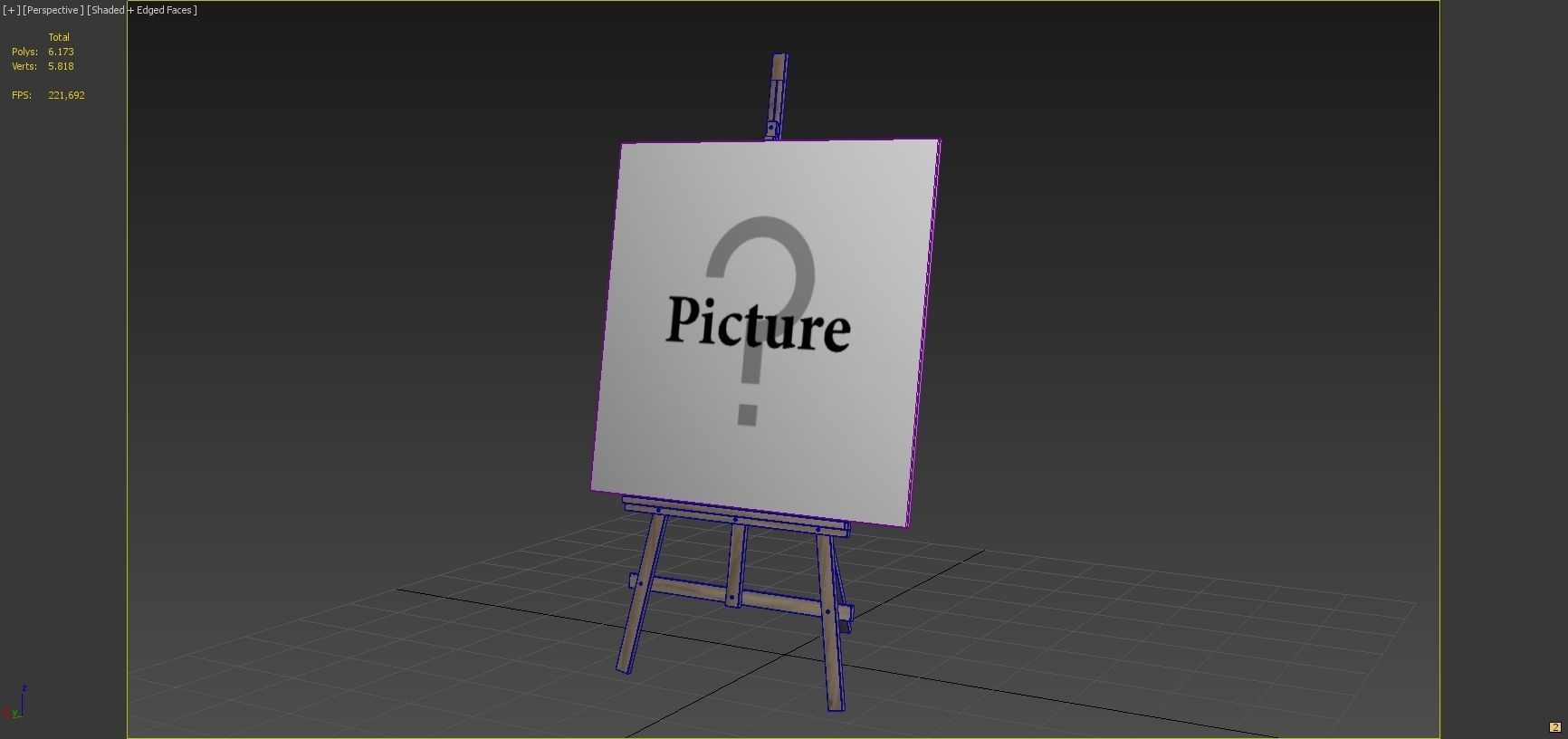 Painting Stand 3D model | CGTrader